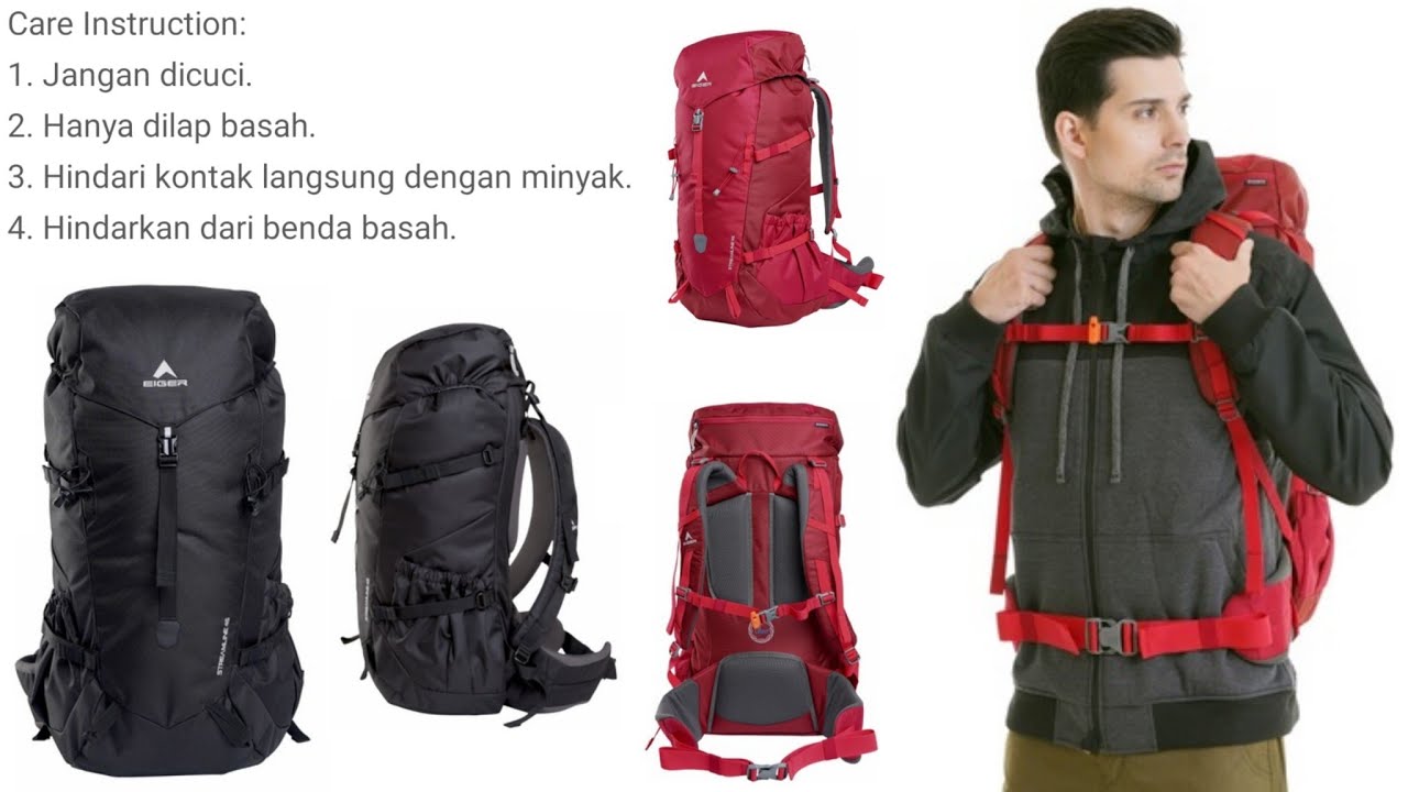 🟢 NEW VERSION EIGER STREAMLINE 45L DAY HIKE || 910008150 || CARRIER ...