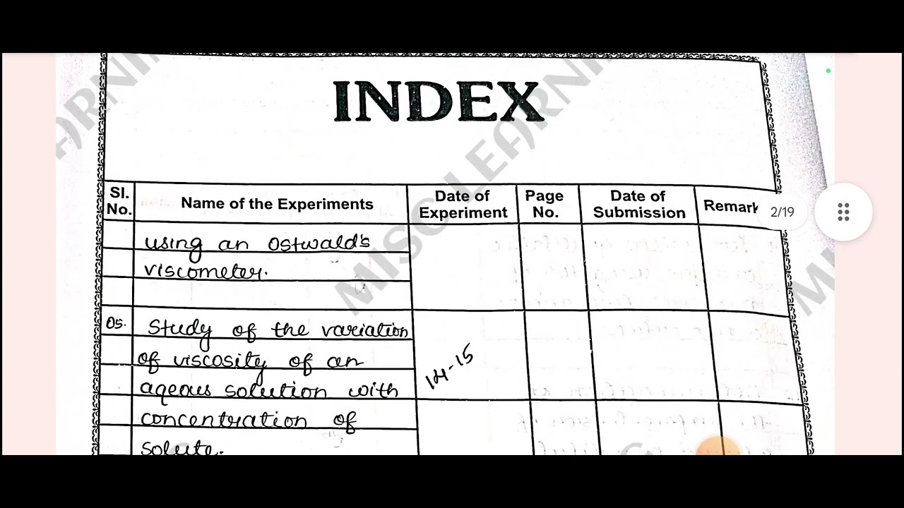 GE CHEMISTRY PRACTICAL SEM 4 PDF FREE IN DESCRIPTION BOX PLEASE WATCH FULL VIDEO - YouTube