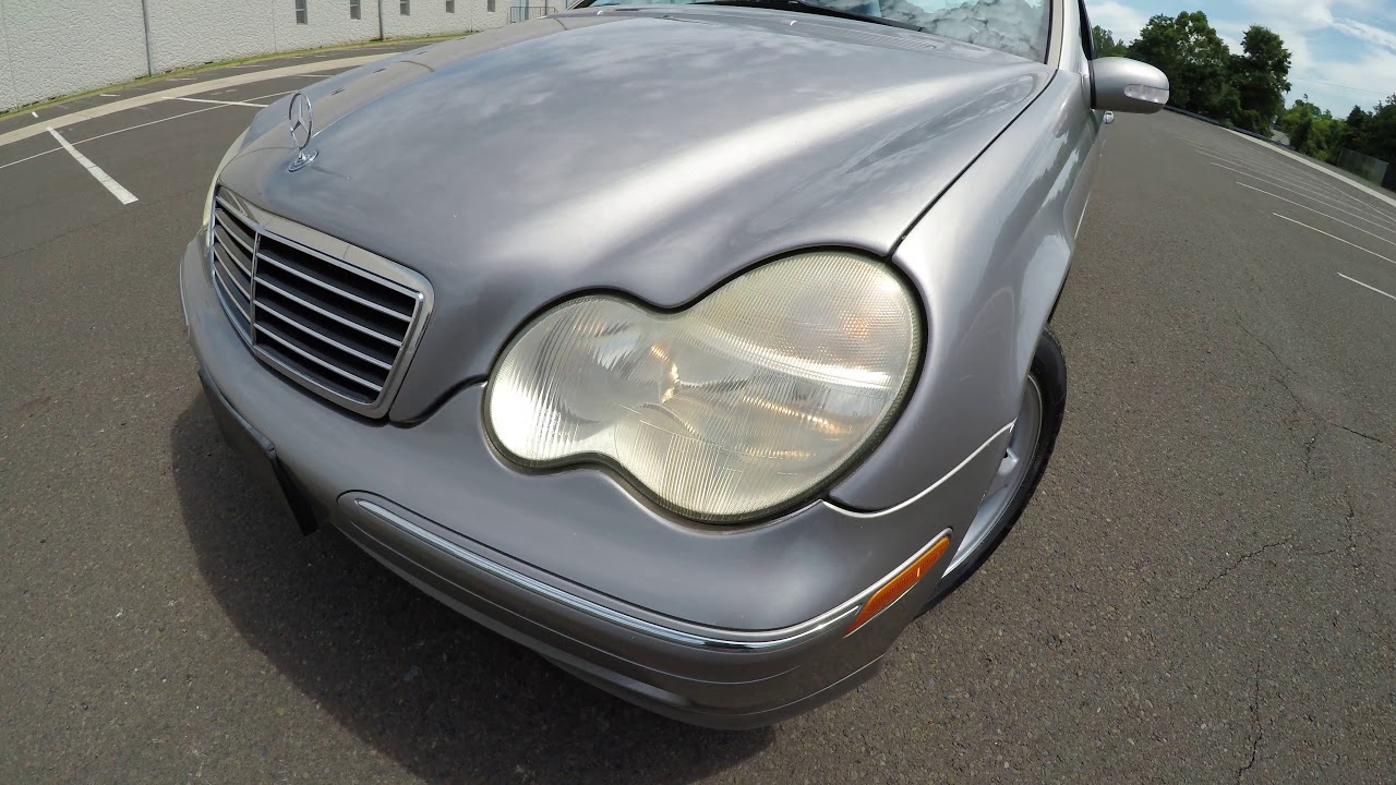 4K Review 2003 Mercedes C230 Kompressor 2.3L Supercharged Virtual Test ...