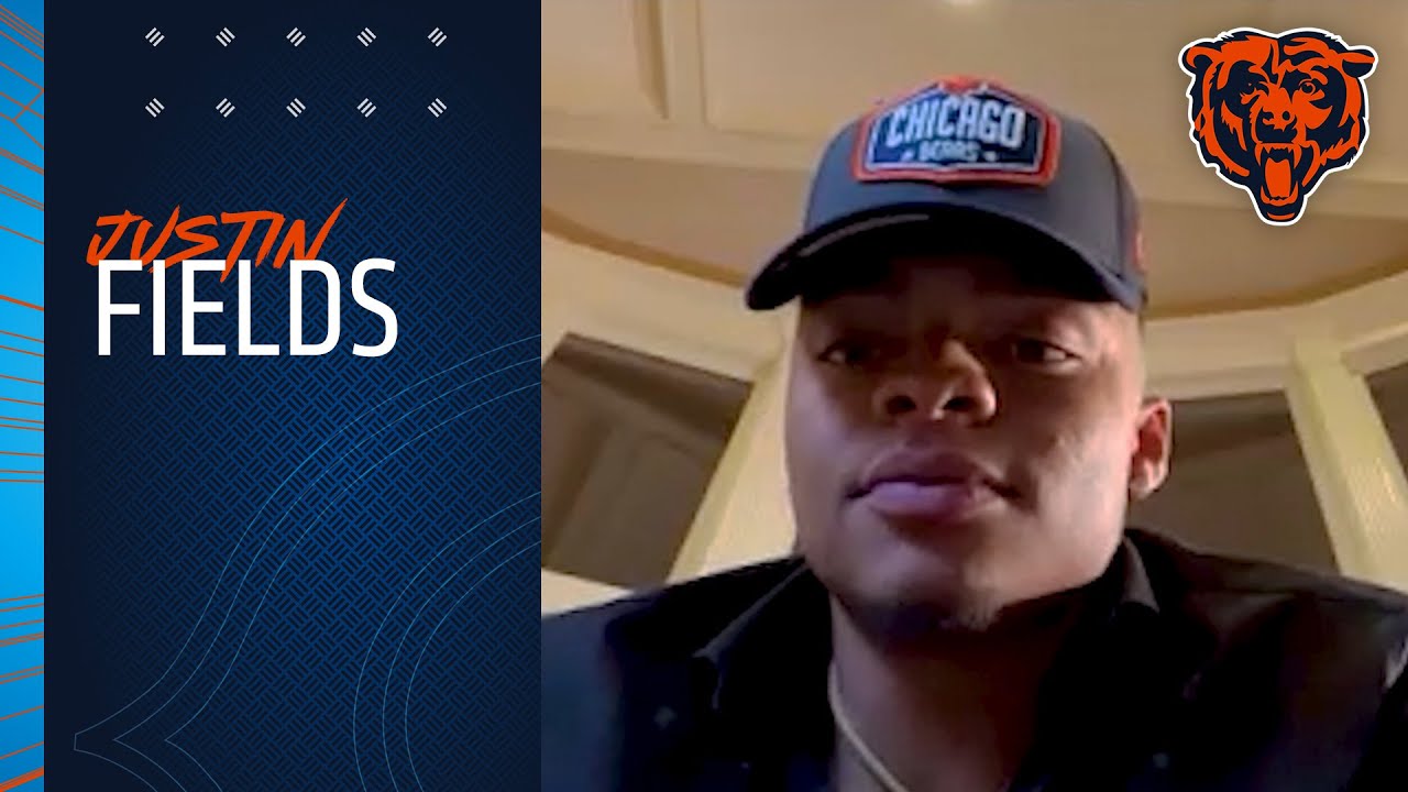 Justin Fields reacts to joining Chicago Bears, 'It feels like I'm home ...