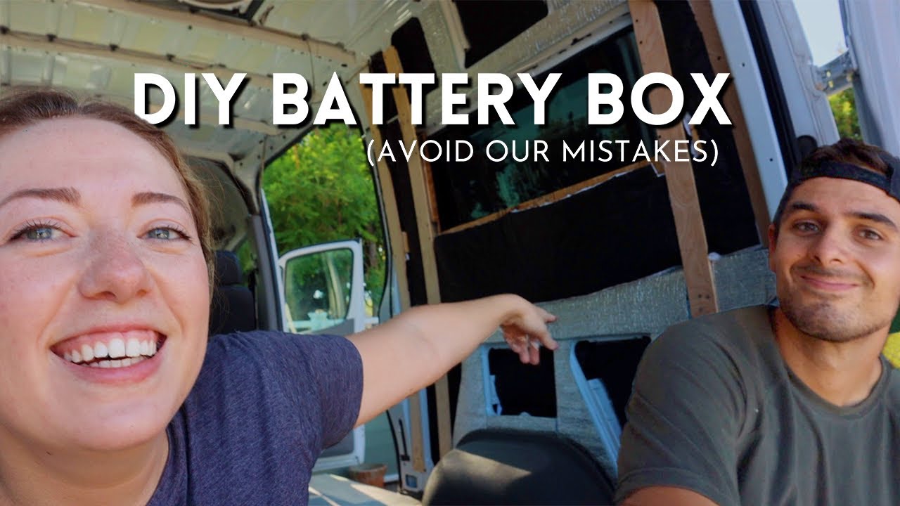 Building our Electrical box! | How we secured our batteries in our van ...