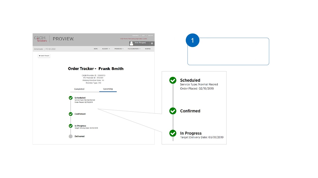 Deep Insights and Control Over the PSV Process: VeriFide Order Status ...