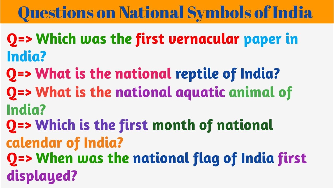 National Symbols of India | India's National Symbols | It's All About ...
