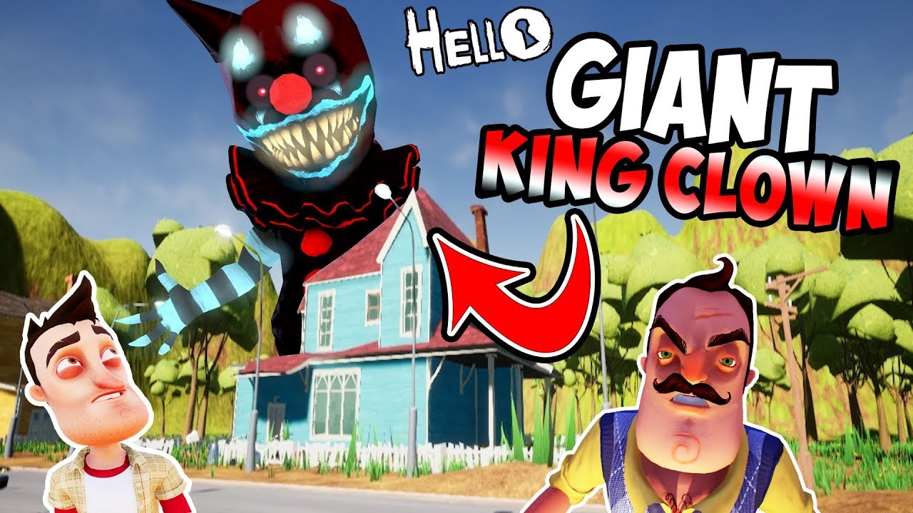 GIANT KING CLOWN NEIGHBOR (Dark Deception) | Hello Neighbor Mod - YouTube