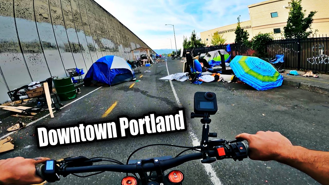 Is Downtown Portland Really THAT Bad?? - Talaria Sting Moto Vlog - YouTube