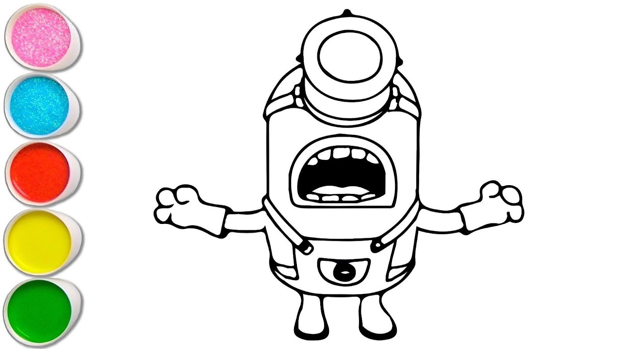 Drawing & Coloring Mega minion Mel from Despicable Me 4, Drawing for ...
