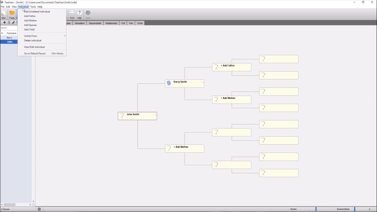 Entering information into TreeView - YouTube
