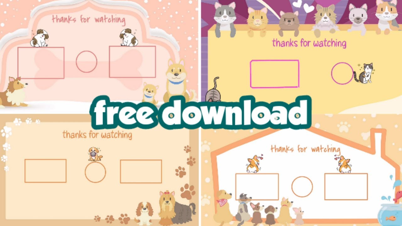 OUTRO TEMPLATES FOR ANIMAL VLOG | FREE DOWNLOAD NO COPYRIGHT - YouTube