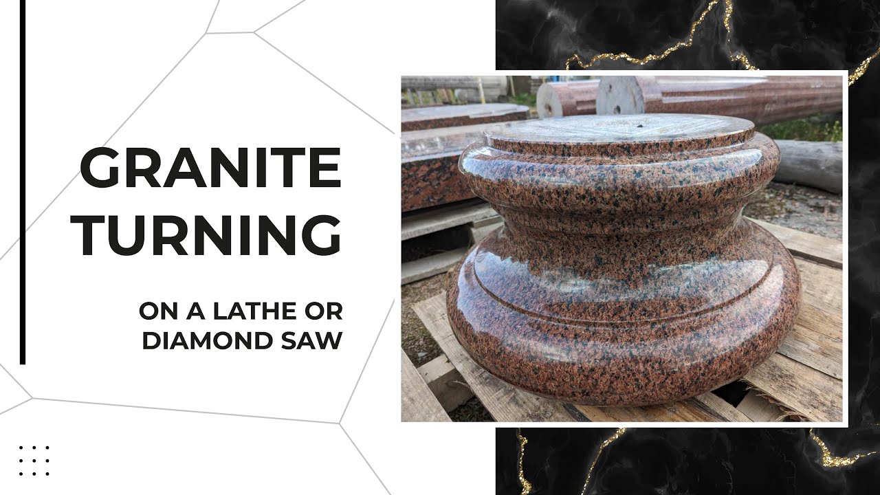 Turning giant piece of granite on a lathe or diamond SAW - YouTube
