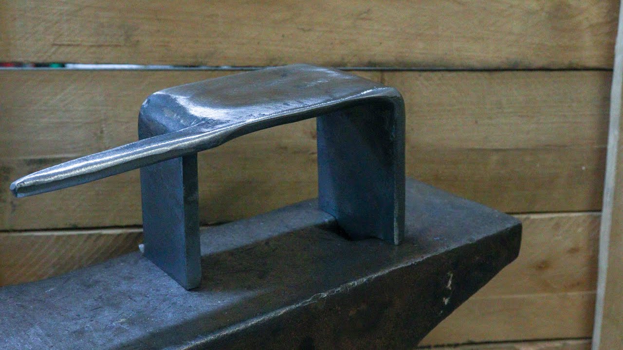 Forging A Leaf Spring Anvil Bridge - YouTube