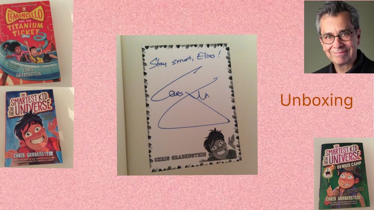 Unboxing signed Chris Grabenstein books !!! - YouTube