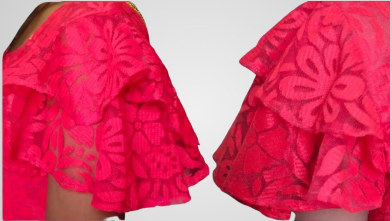 Double Layer Sleeves Design Cutting and Stitching !! - YouTube