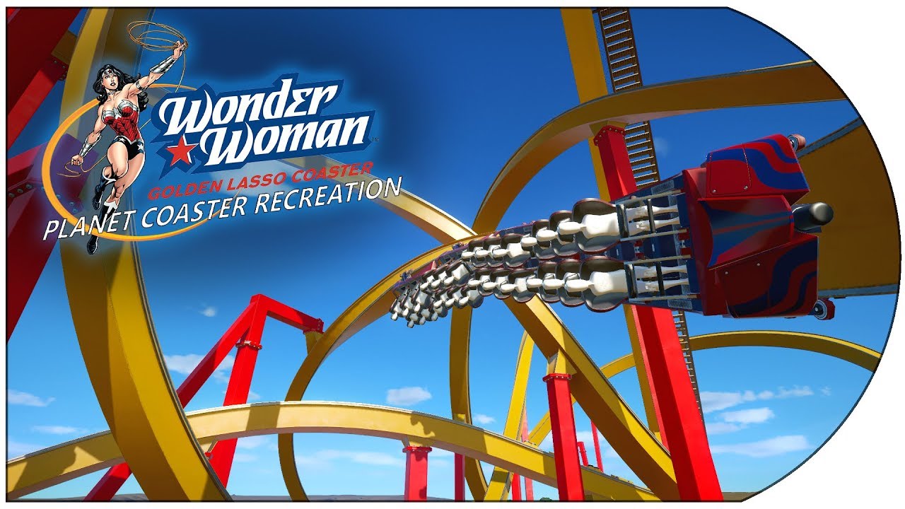 Planet Coaster - Recreations 16 - Wonder Woman Golden Lasso -Six Flags ...
