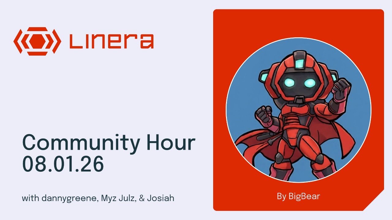 Linera mascot m0x revealed | Community Hour 08.01.26 📱 - YouTube