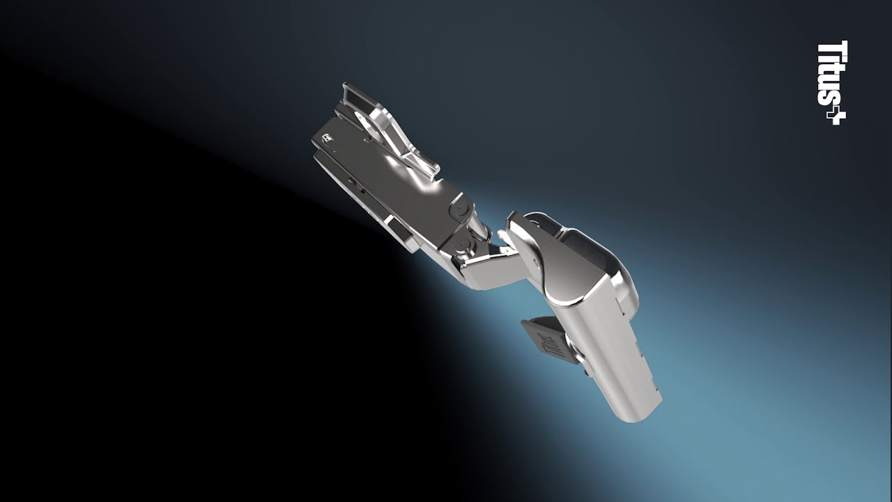 NEW Titus B-type-i3 slide-on cabinet hinge with integrated soft closing ...