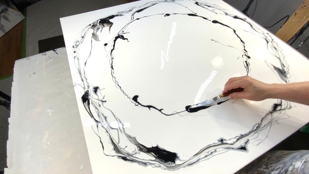 How To Create an Enso with Acrylic Paints #331 - YouTube