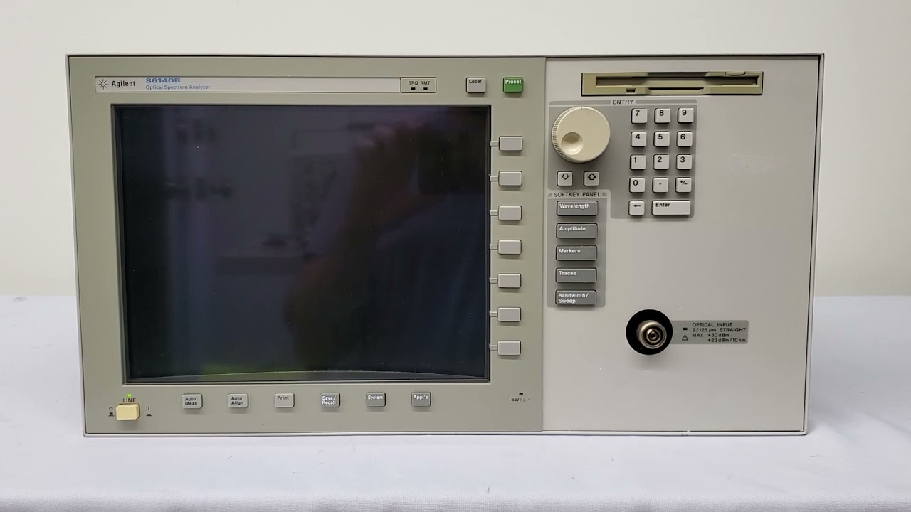Agilent 86140 B Optical Spectrum Analyzer (A# 58827) - YouTube
