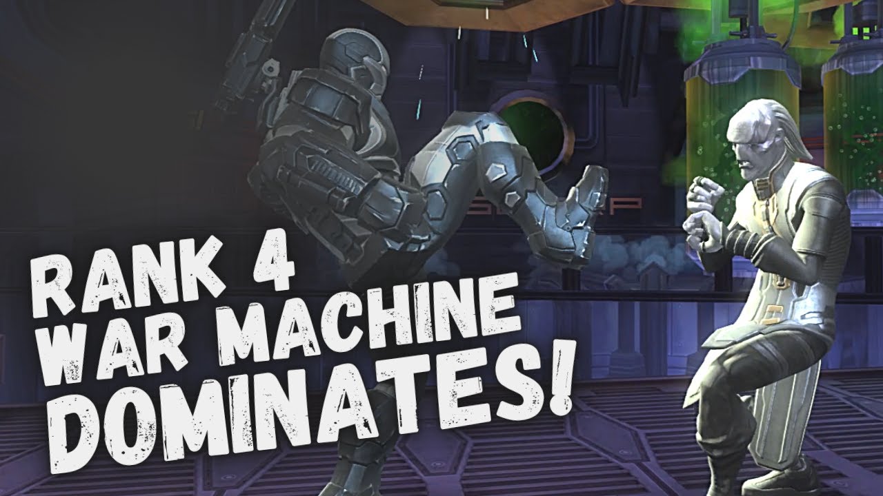 Rank 4 War Machine Showcase! | Rhodey Sweeps Act 8 Lane and Maw Boss ...