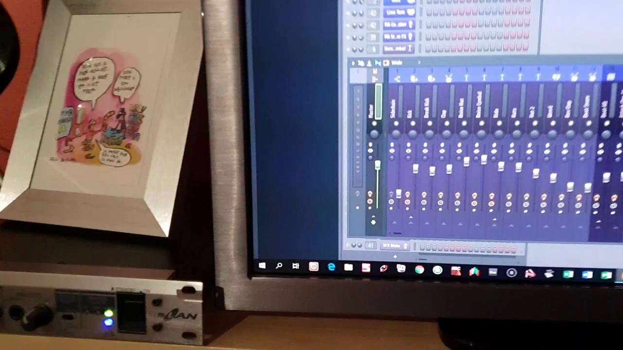 Yamaha 01x used as Mackie controller in Fruity Loops - YouTube