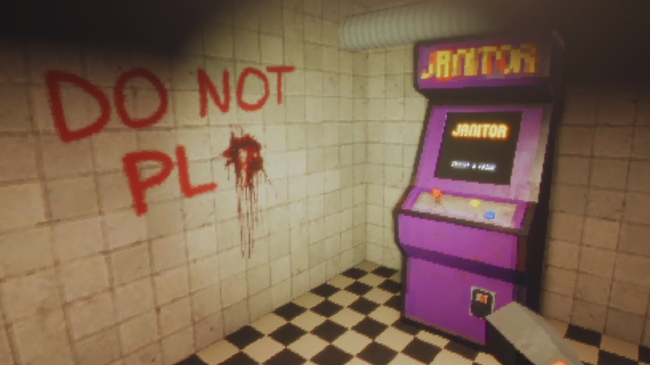 Playing a Cursed Arcade Game | Janitor Bleeds - YouTube