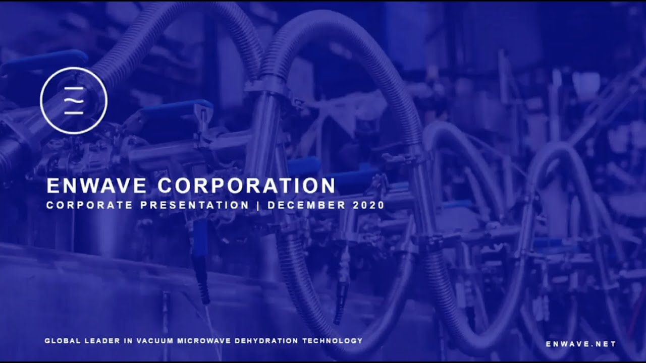 EnWave Corporation (TSX-V: ENW) Webcast (Jan 2021) | SNN Network - YouTube
