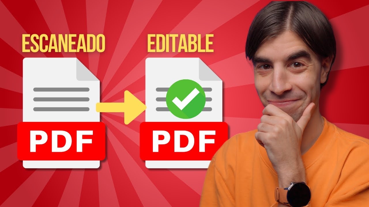 Cómo CONVERTIR un PDF ESCANEADO a PDF EDITABLE | PDF CON OCR - YouTube