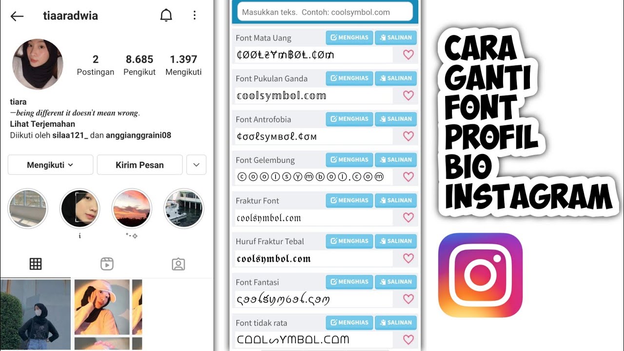 Cara Membuat Bio Keren di Instagram - YouTube