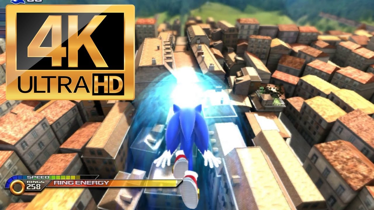 Sonic Unleashed - Rooftop Run S Rank (PS3) - 4K Upscale - YouTube