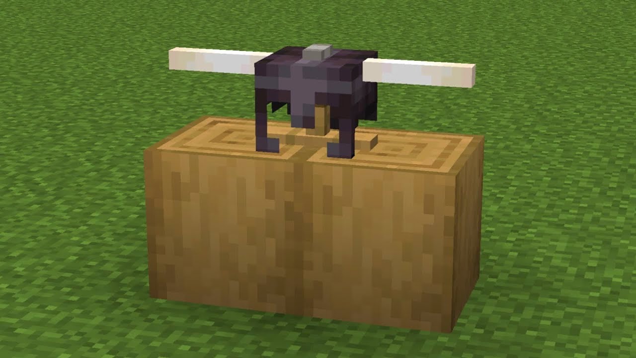 how to make a viking helmet in minecraft - YouTube