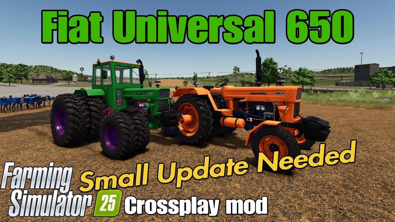 Fiat Universal 650 / FS25 crossplay mod - YouTube