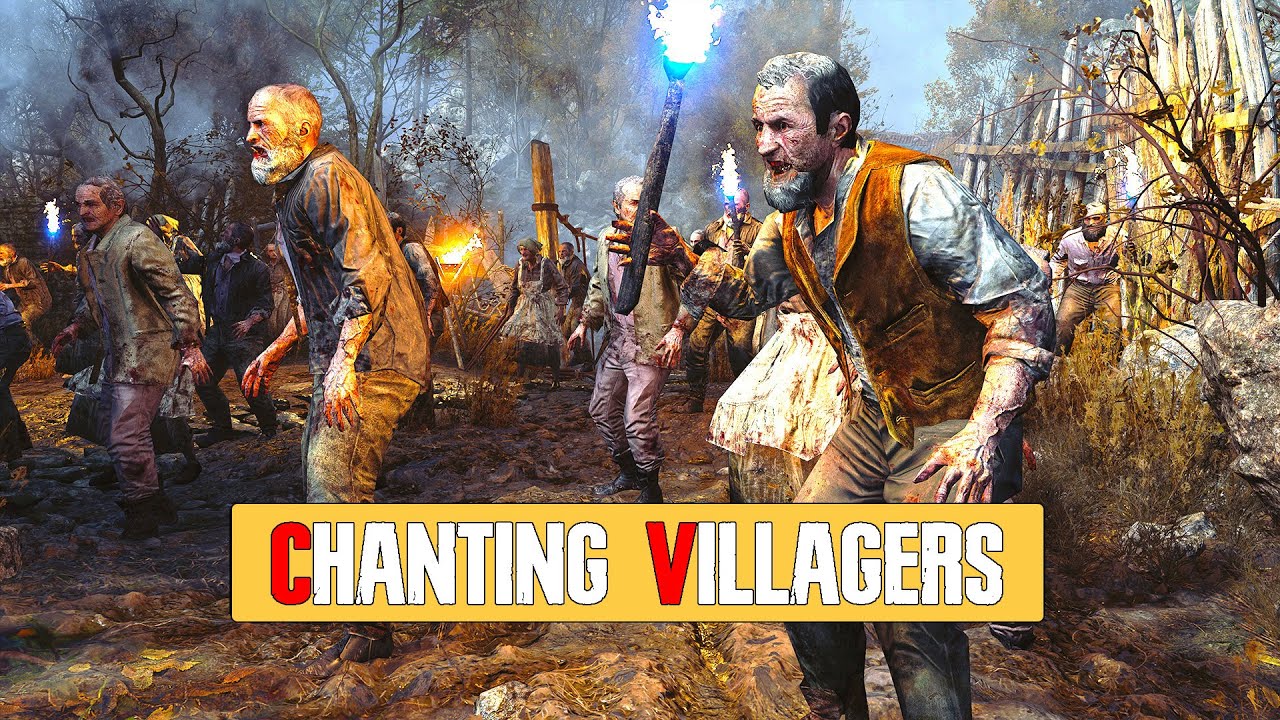 Resident Evil 4 Remake Chanting Villagers Scene - Creepy Atmosphere ...