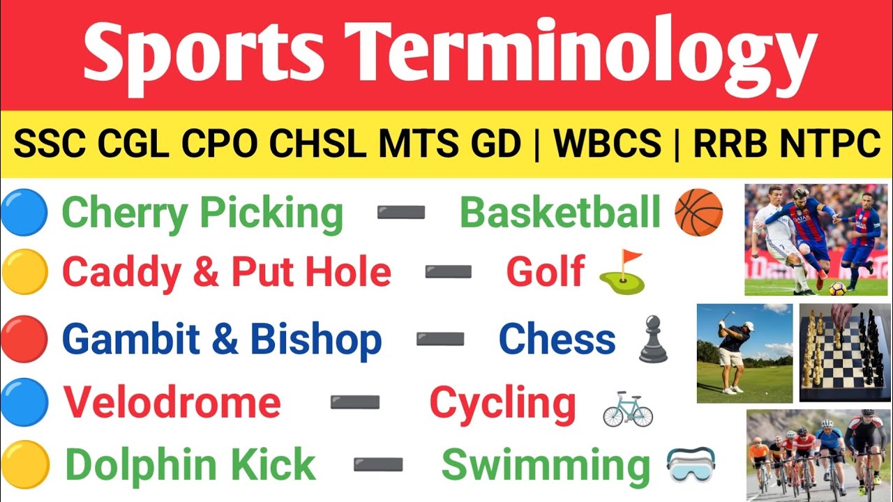 Sports Terminology For SSC | Sports Gk | Sports Terms Tricks | Sports ...
