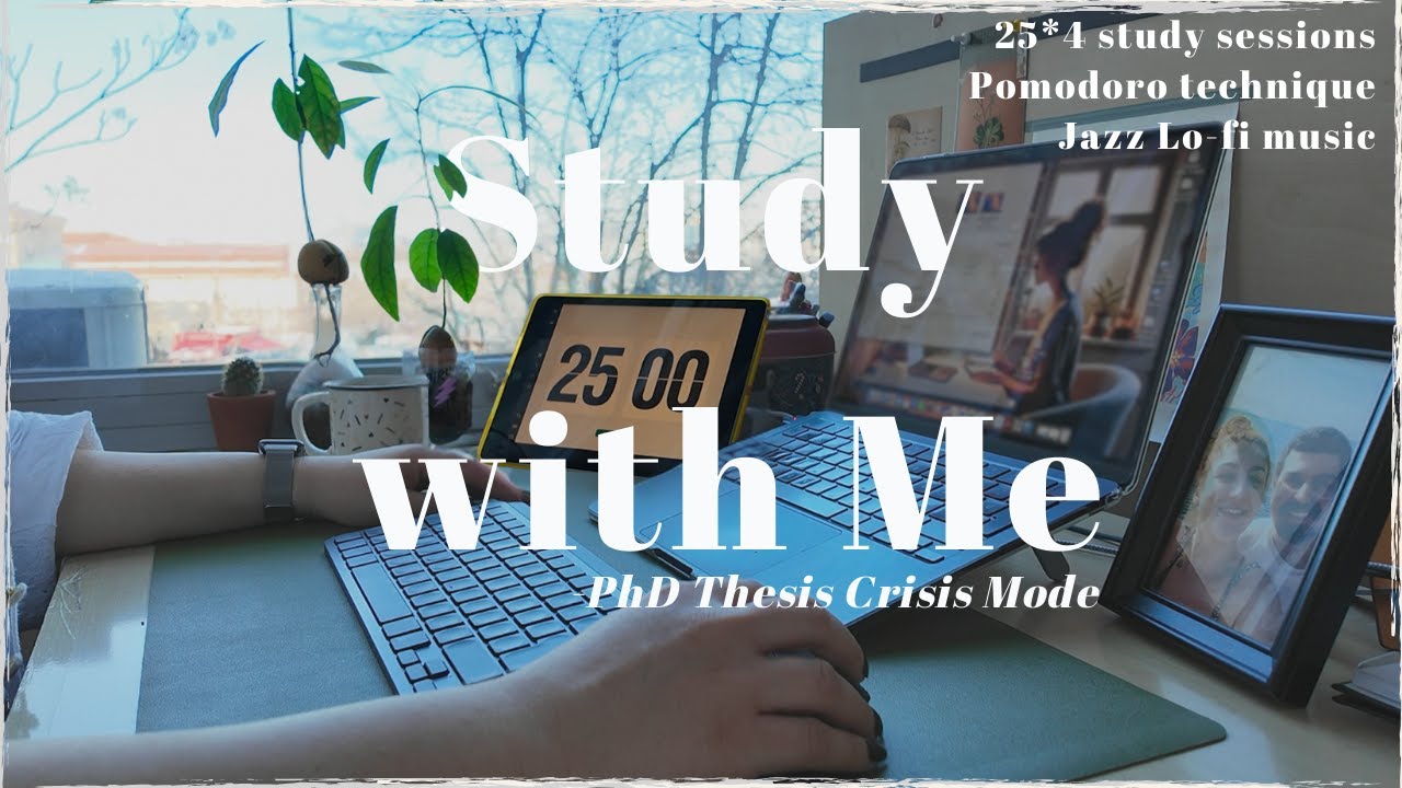 Study With Me: PhD Deep Focus Session (25x4 Pomodoro) - YouTube