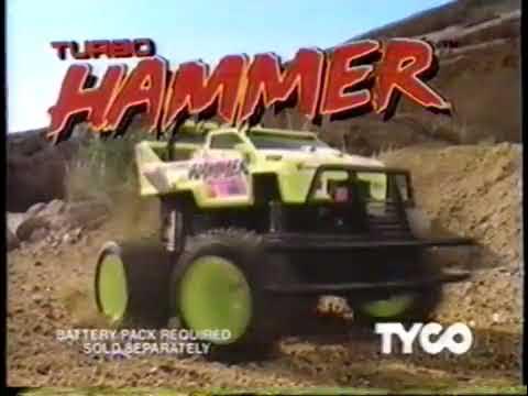 1992 Tyco Turbo Hammer and Fast Traxx RC Car Commercial - YouTube