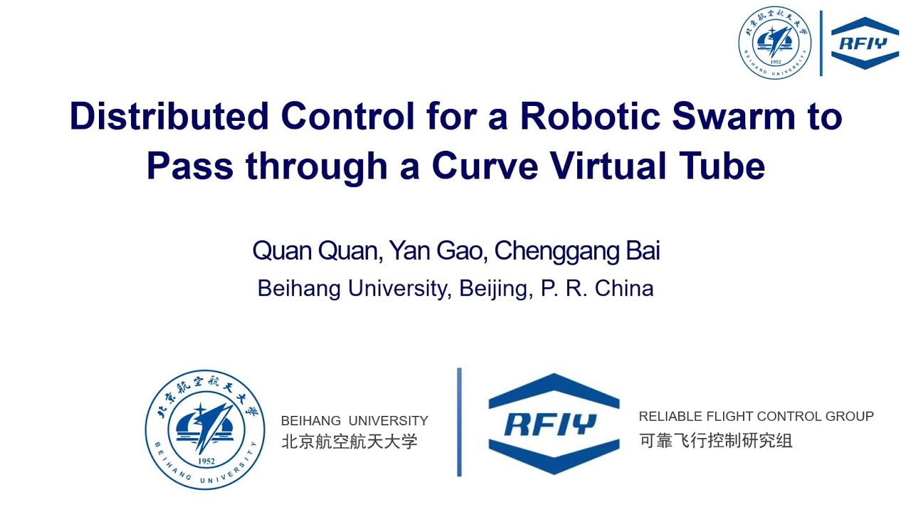 Distributed Control for a Robotic Swarm to Pass through a Curve Virtual ...