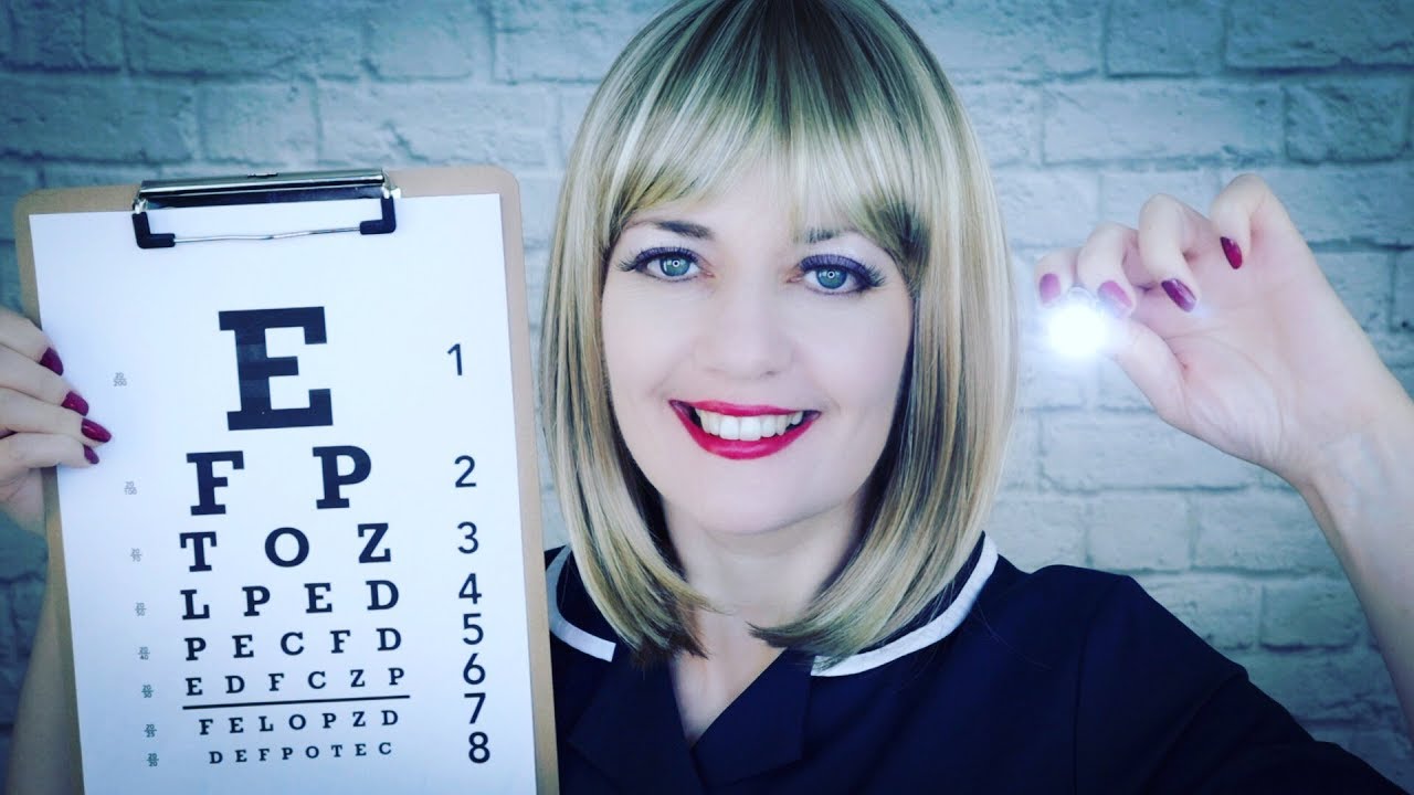 ASMR Eye Check-Up and Vision Test (including Follow the Light, Eye ...