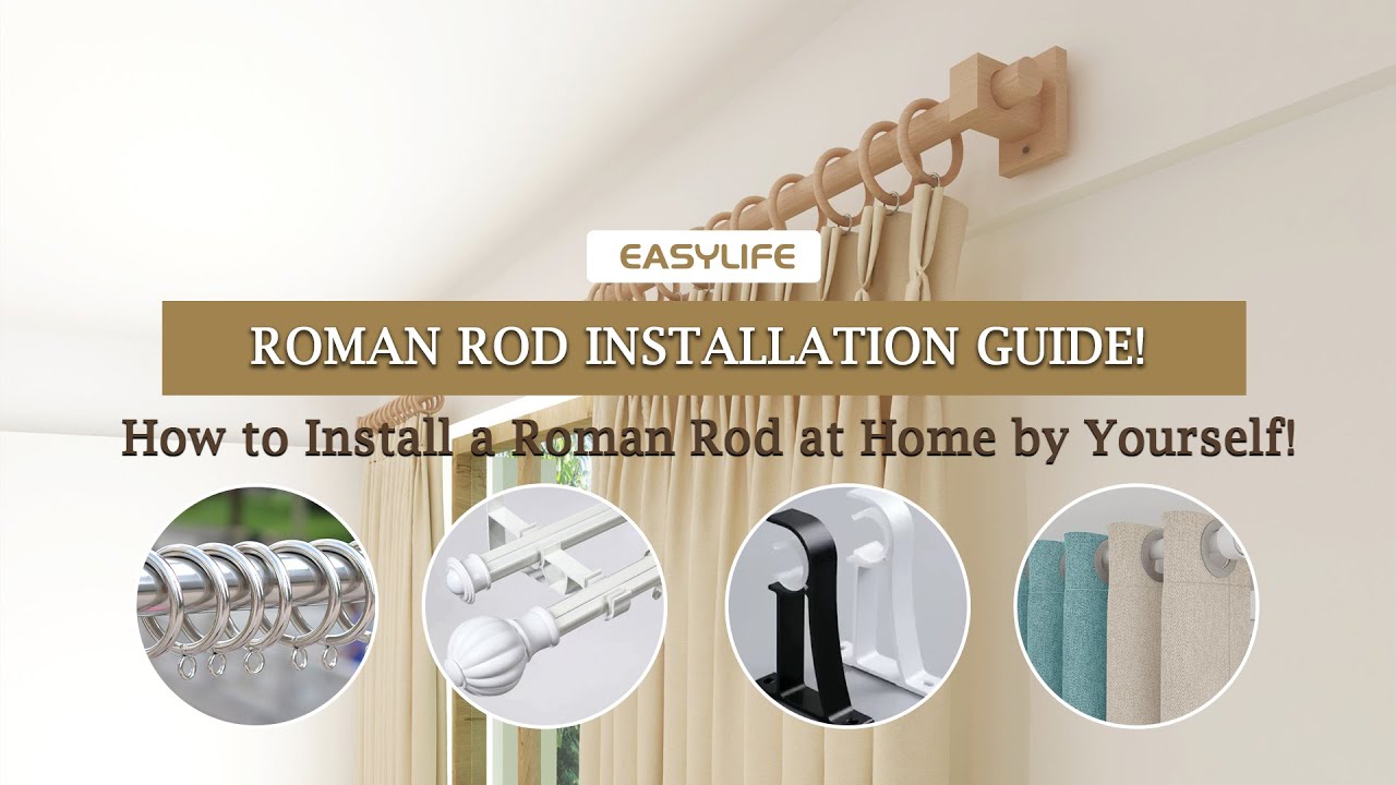 How to install a roman rod at home by yourself? - YouTube