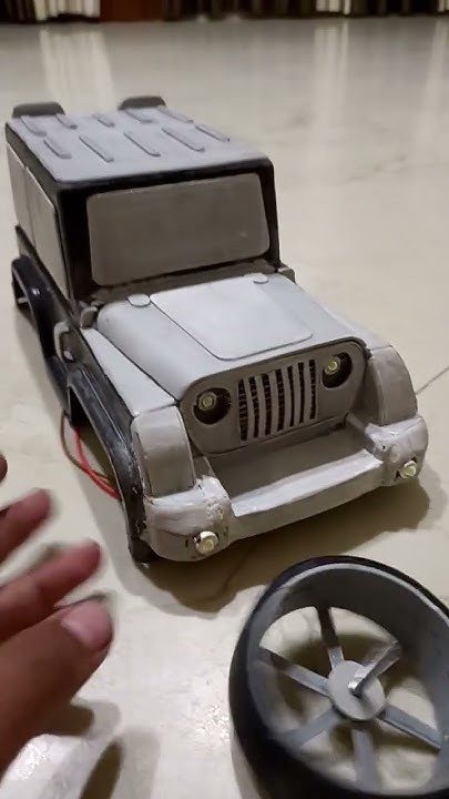 Making Thar 4 × 4 Video With Dc Motor And Headlight Techishant B9b