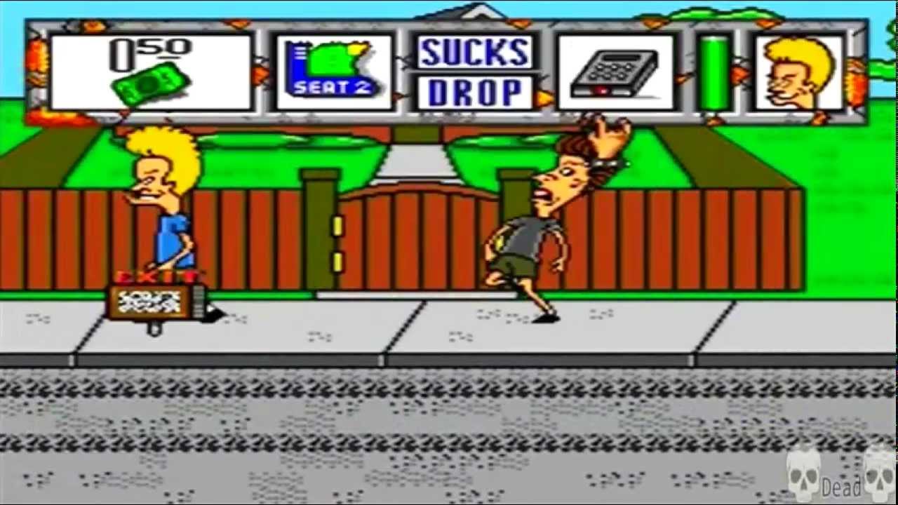 Genesis (Mega Drive) - Beavis And Butt-Head (The Street) - YouTube
