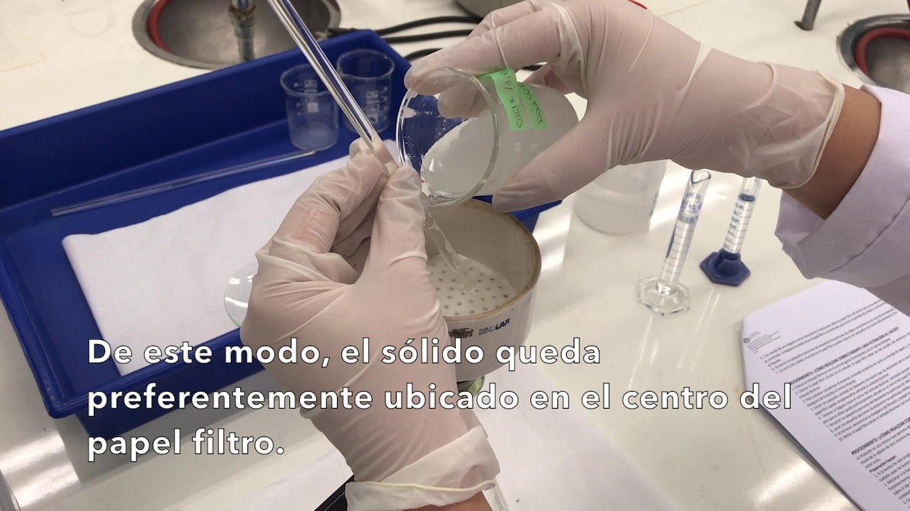 Filtración al vacío (procedimiento) - YouTube