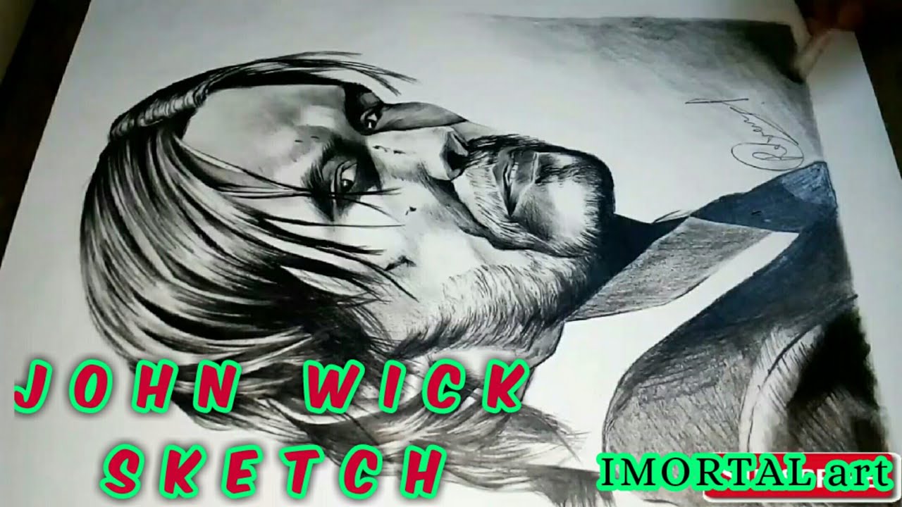 Sketch of John Wick 👇 - YouTube