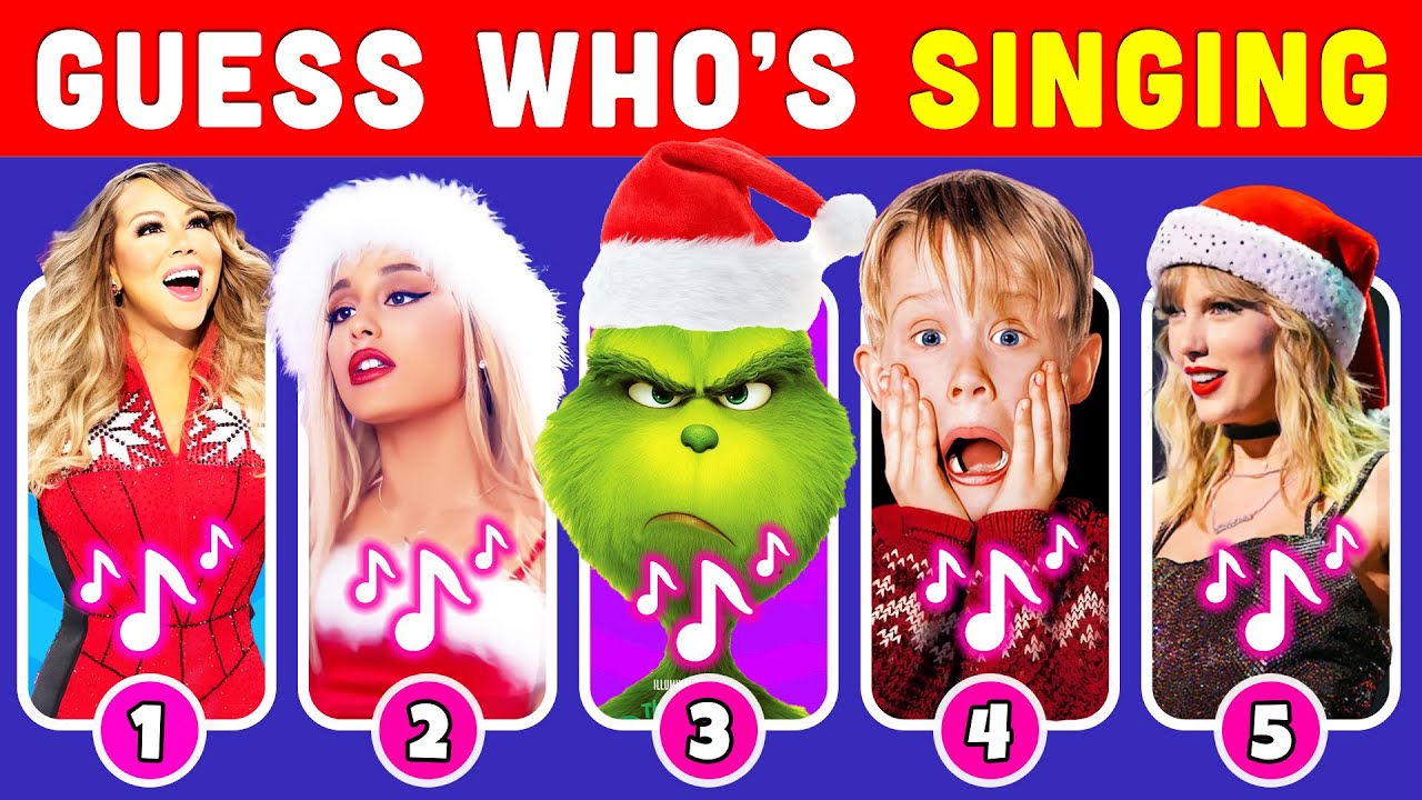 🔊 Guess Who's SINGING...! 🎅🎵 CHRISTMAS Song Edition 🎄 | Mariah Carey ...