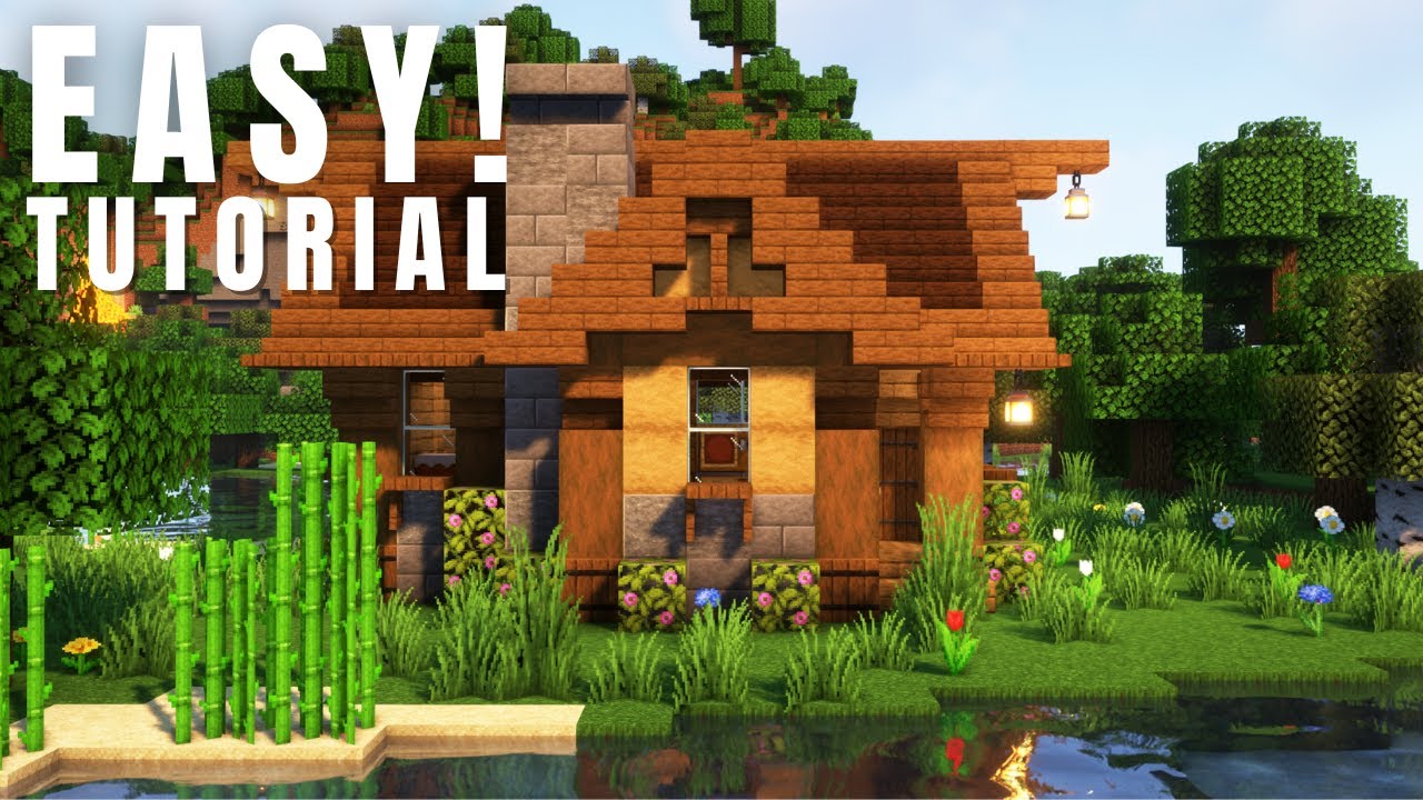 Minecraft: Cozy Oak Cottage Tutorial - YouTube