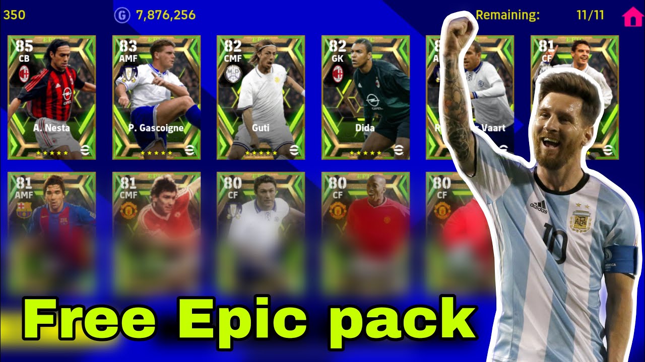 Free Epic Pack in efootball 2023 mobile | New Year Gift from Konami ...