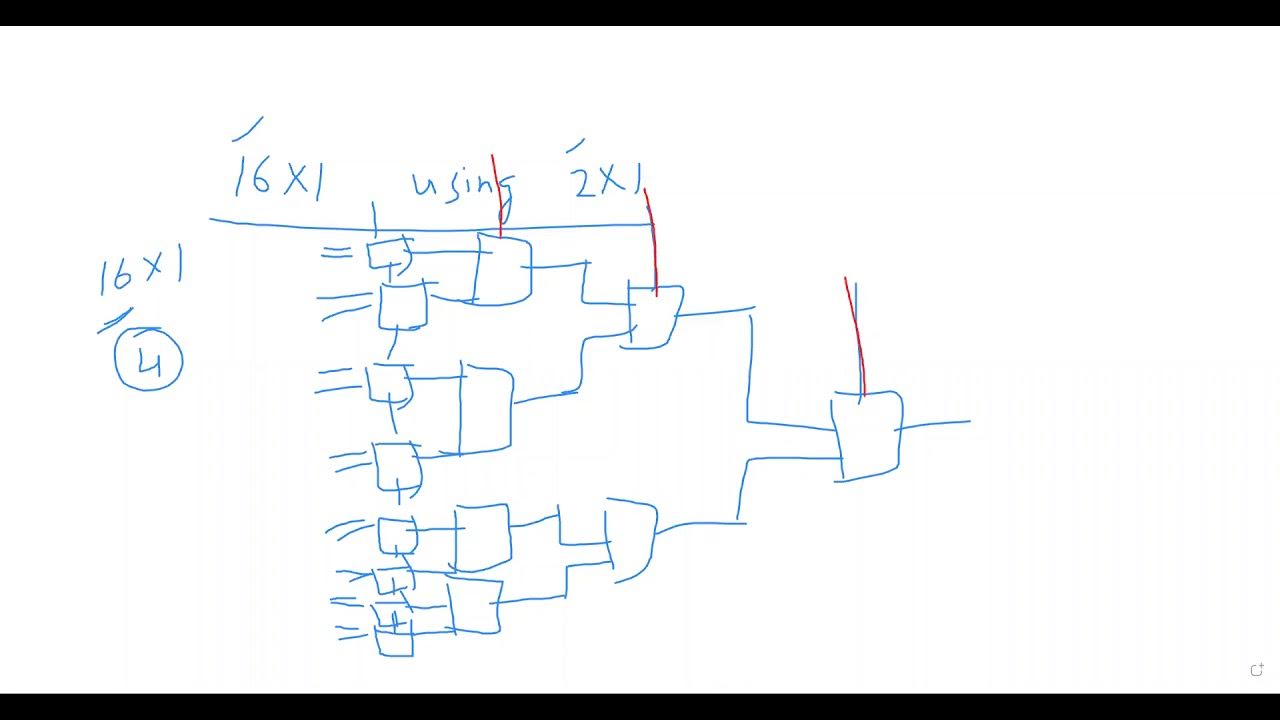 16X1 MUX using 4X1 MUX - YouTube