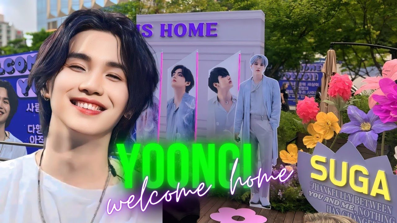 BTS SUGA's First Message After military Discharge - YouTube