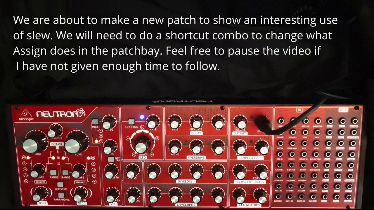 Behringer Neutron Tutorial (Slewtorial! Slew. who knew) - YouTube