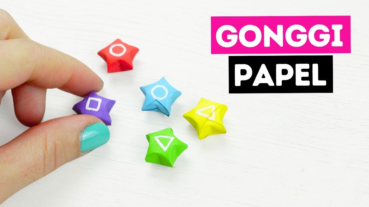 Como hacer Gonggi casero de papel ¡Fácil! - YouTube