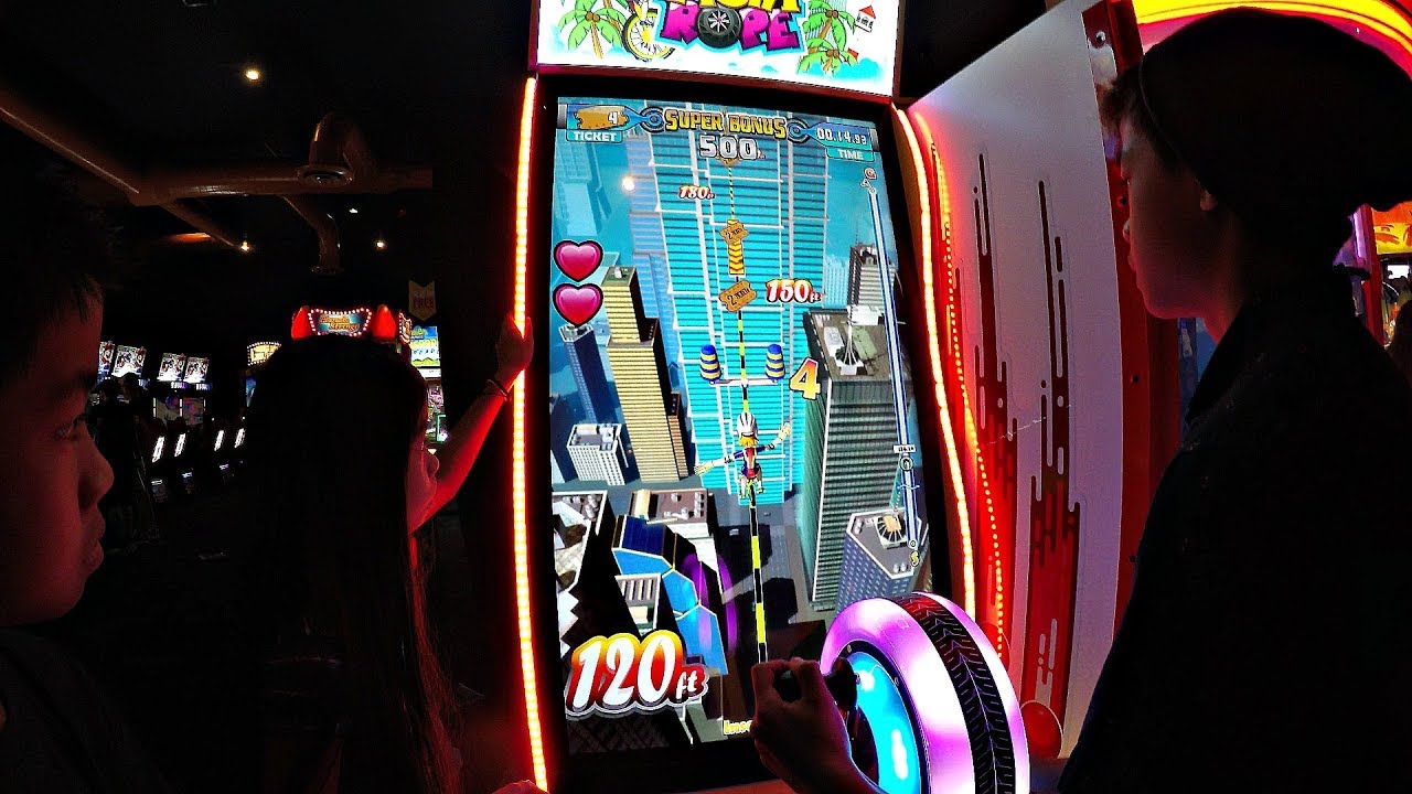 Arcade Kids Fun - Let's Play Tight Rope Arcade Game! - YouTube