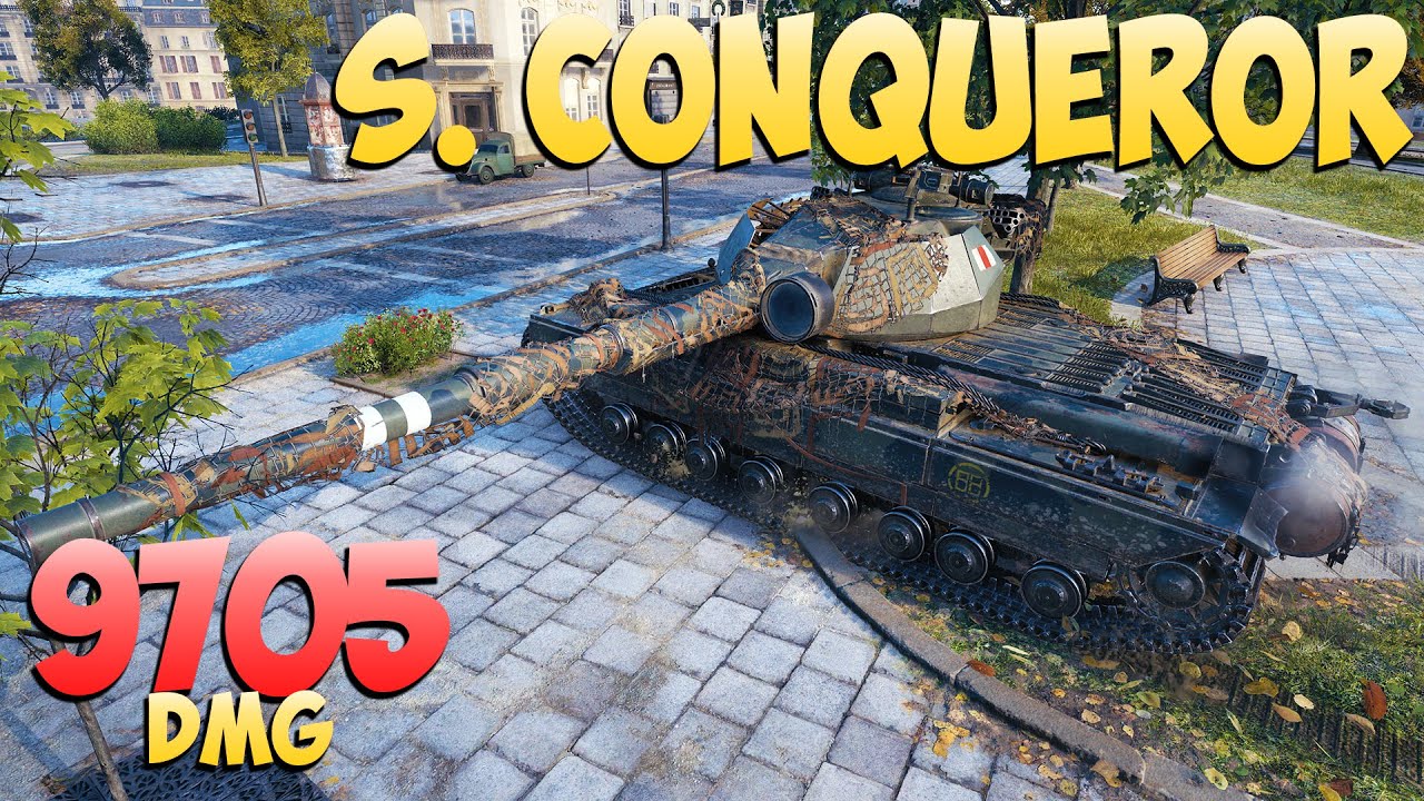 S. Conqueror - 6 Kills 9.7K DMG - Good fight! - World Of Tanks - YouTube